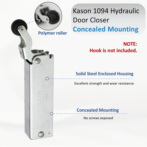 Kason 1094 Hydraulic Door Closer for Walk-In Coolers – Awoco